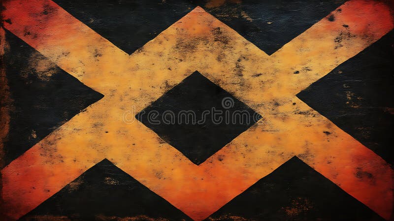 Abstract Orange and Black Chevron Pattern Design Stock Image - Image of ...