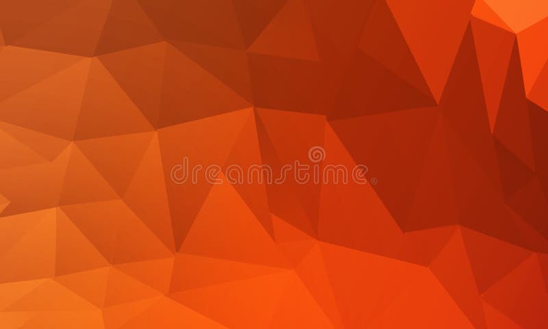 Abstract Orange and Black Low Poly Background Stock Illustration ...