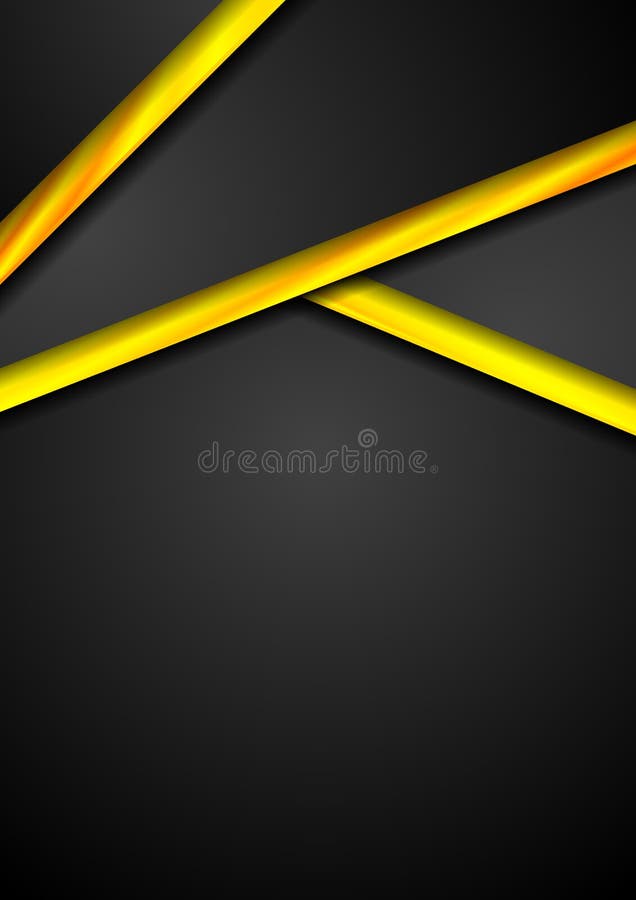 Abstract Orange And Black Stripes Corporate Background Stock Vector ...