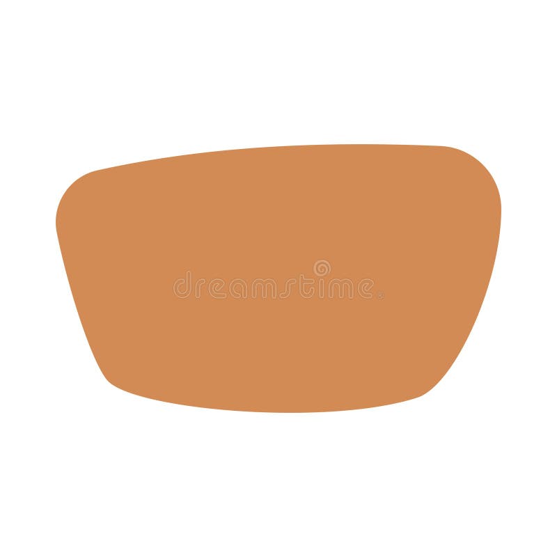 Abstract Orange Blob Shape Icon Stock Illustration - Illustration of ...