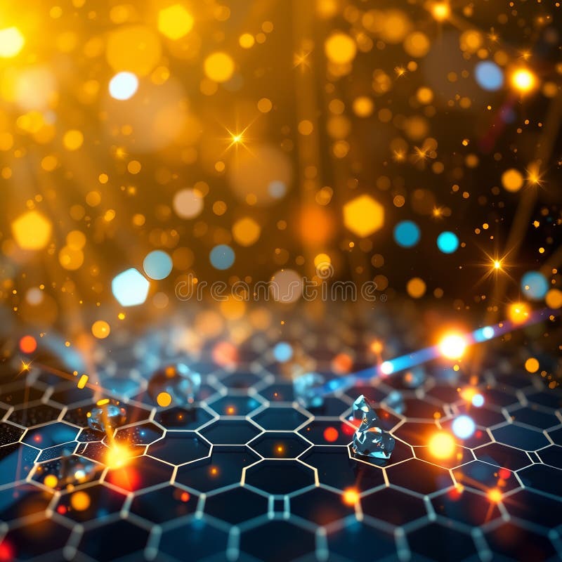 Abstract Orange and Blue Cyber Background Stock Illustration ...