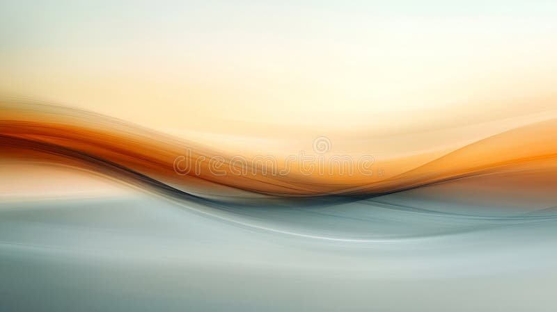 Abstract Orange and Blue Wave Background Stock Illustration ...