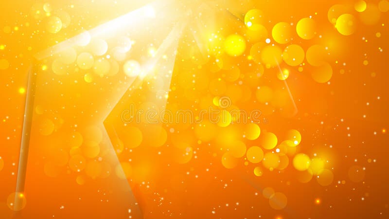 Abstract Orange Bokeh Defocused Lights Background Design Stock Vector ...