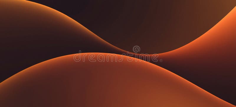 Abstract Orange and Brown Curves Swirling Gradient Background Texture ...
