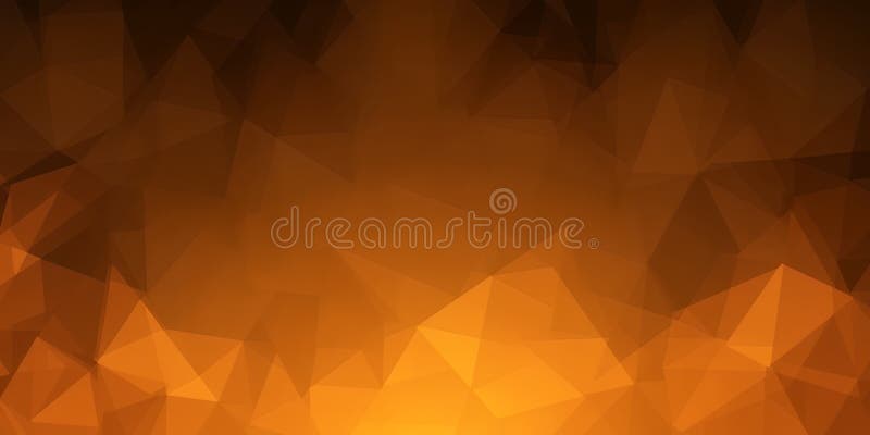 An Abstract Orange and Brown Polygonal Background with Geometric Shapes ...