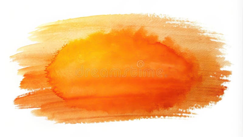 Abstract Orange and Brown Watercolor Wash Paint Texture. Generative AI ...