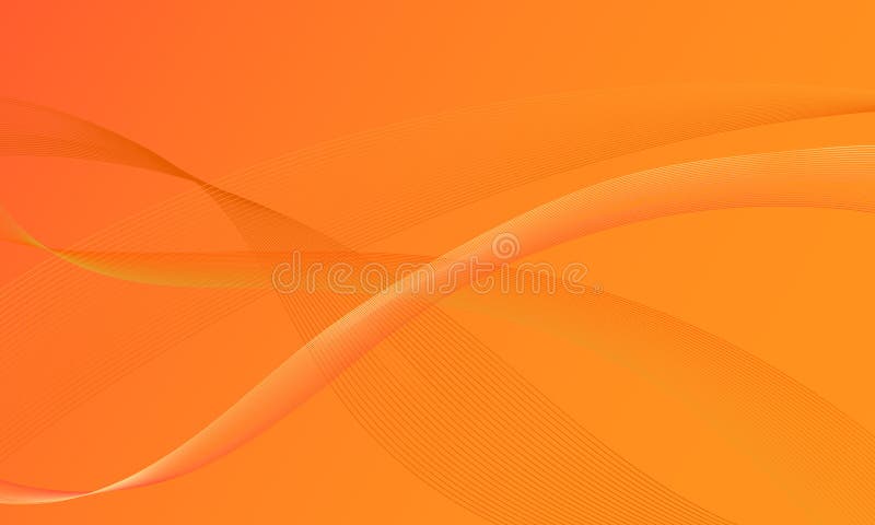 Abstract Orange Business Lines Wave Curves on Gradient Background Stock ...