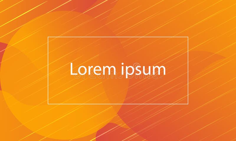 Abstract Orange Circle Flyer Theme Stock Vector - Illustration of ...