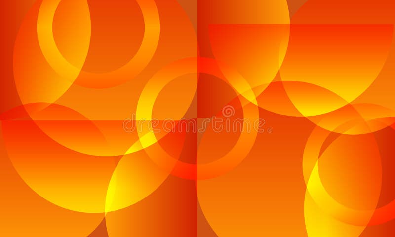 Abstract Orange Circle Overlapping Layer Background Stock Vector ...