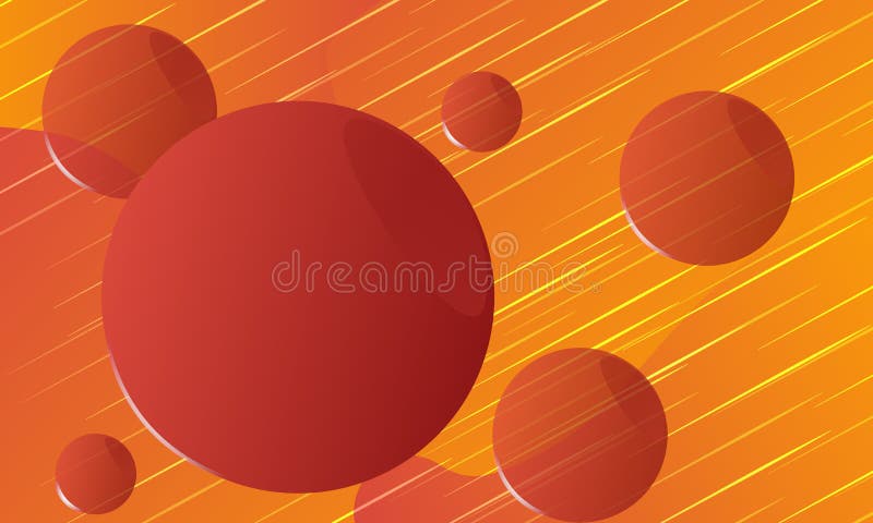 Abstract Orange Circle Shape Design Stock Vector - Illustration of ...