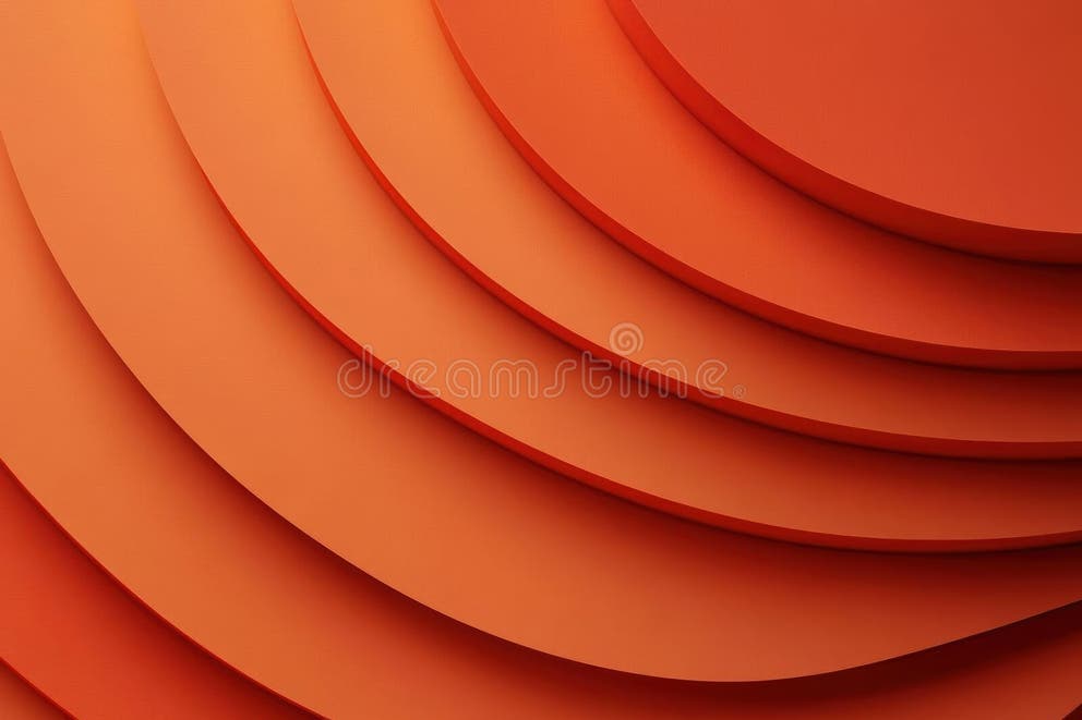 Abstract Orange Circular Layers Stock Illustration - Illustration of ...