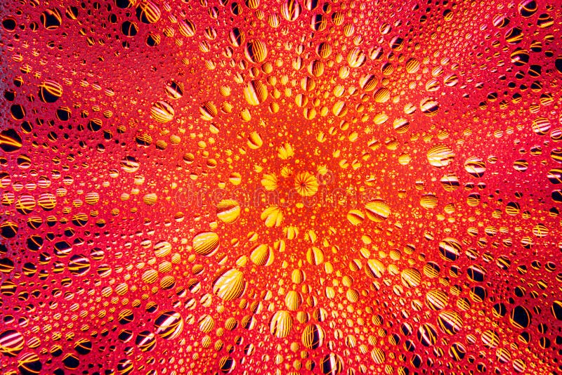 Abstract Orange Color Background Bubble and Drop Shape Stock Image ...