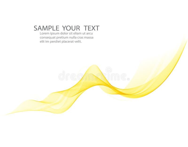 Abstract Orange Color Wave Design Element Abstract Smooth Color Wavy