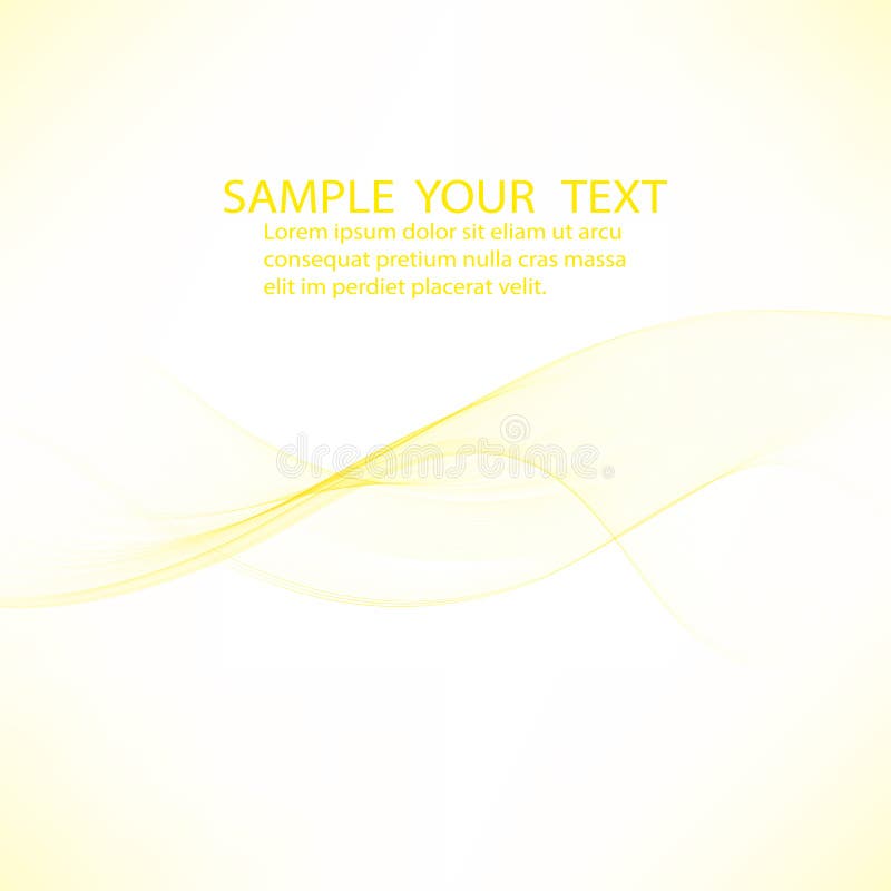 Abstract Orange Color Wave Design Element Abstract Smooth Color Wavy