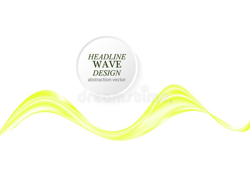 Abstract Orange Color Wave Design Element Abstract Smooth Color Wavy
