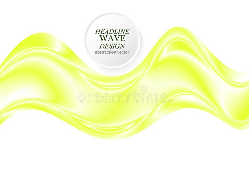 Abstract Orange Color Wave Design Element Abstract Smooth Color Wavy