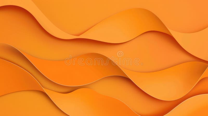 Abstract Orange Color Wave Effect Express and Emphasize Energetic ...