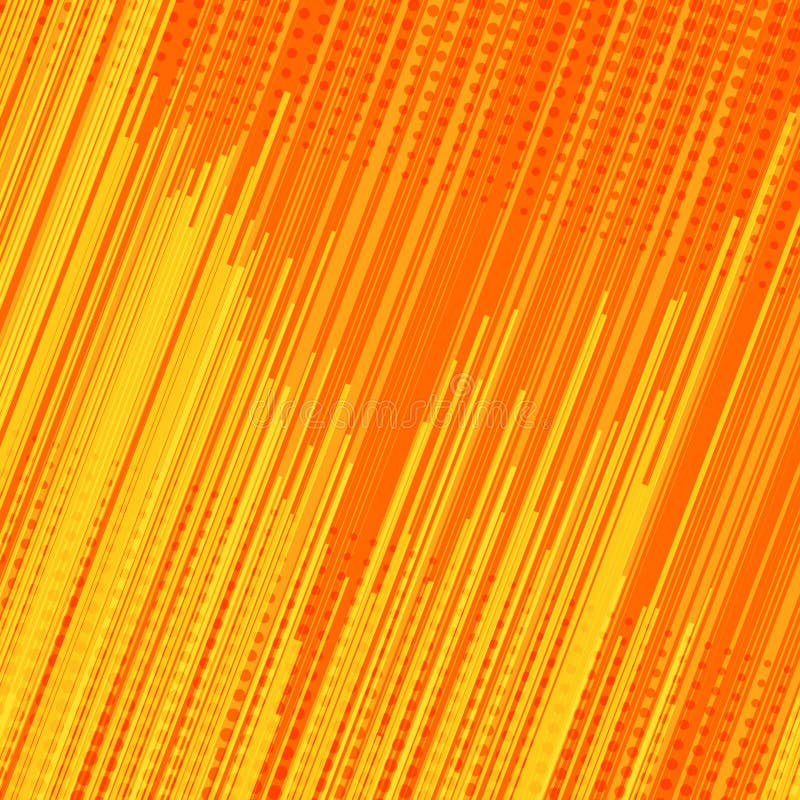 Abstract Orange Comic Dynamic Background Stock Vector - Illustration of ...