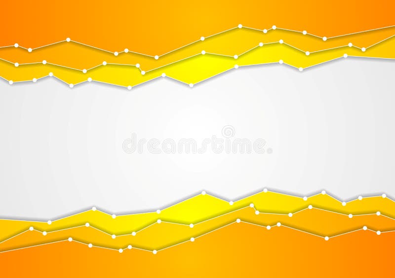 Abstract Orange Corporate Tech Background Stock Vector - Illustration ...