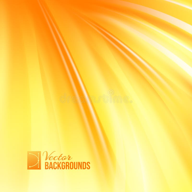 Abstract Orange Cover with Smooth Lines. Stock Vector - Illustration of ...