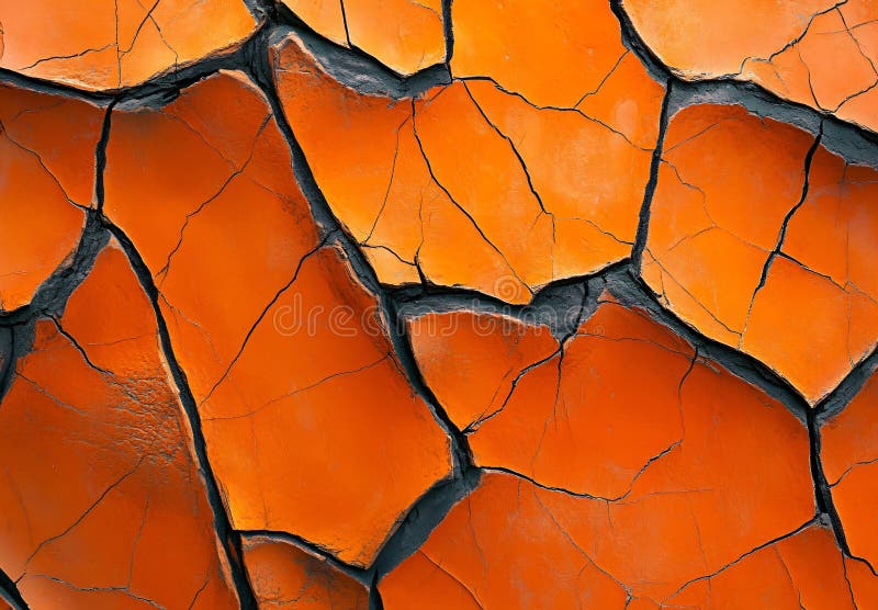 Abstract Orange Cracked Texture Background High Quality Image Stock ...