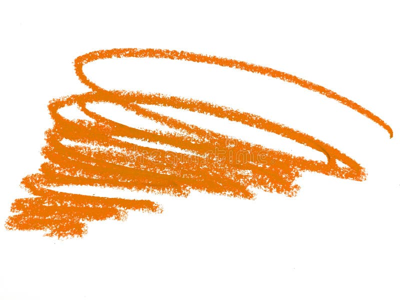 Abstract Orange Crayon on White Background. Purple Crayon Scribble Texture Stock Image - Image ...