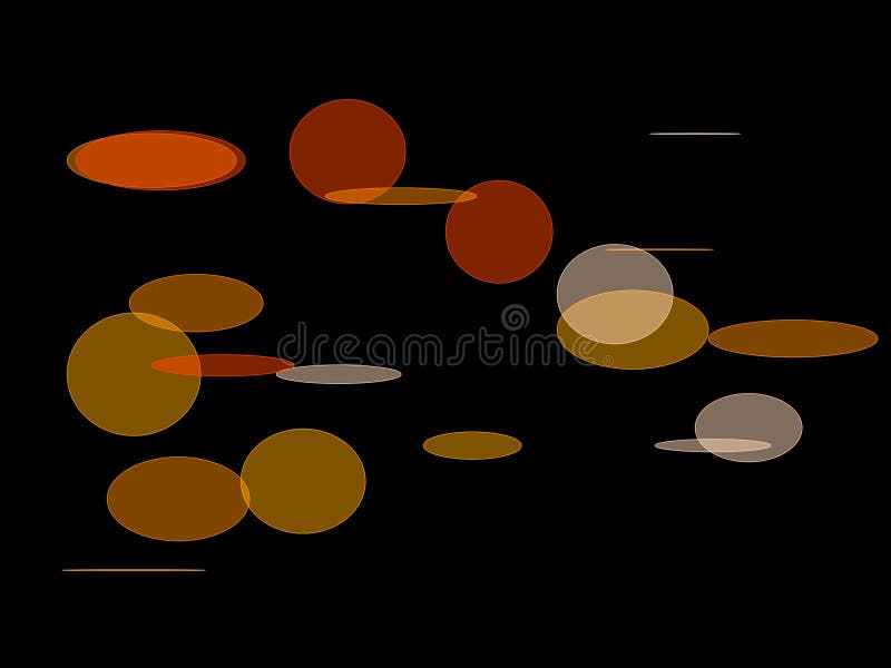 Abstract Orange Ellipses Illustration Background Stock Illustration ...