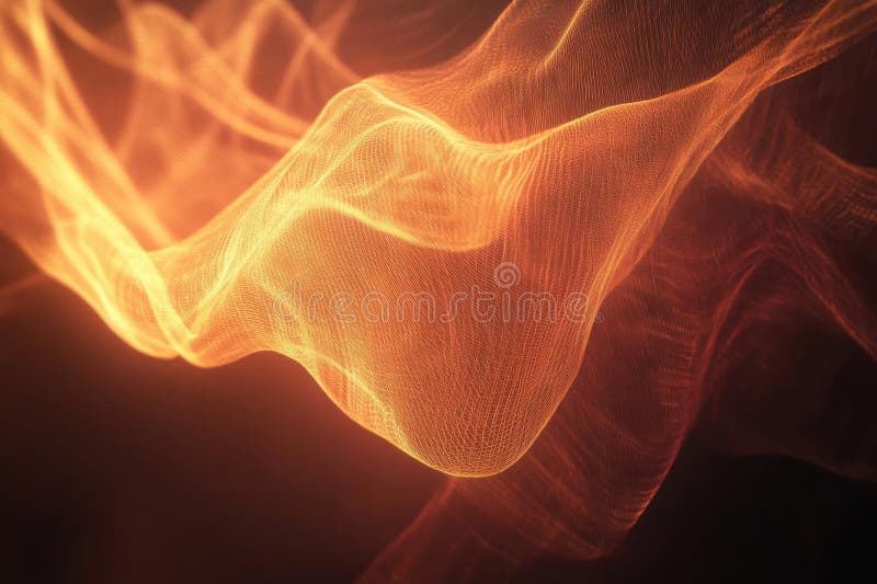 Abstract Orange Energy Flow Stock Image - Image of passion, heat: 369643505