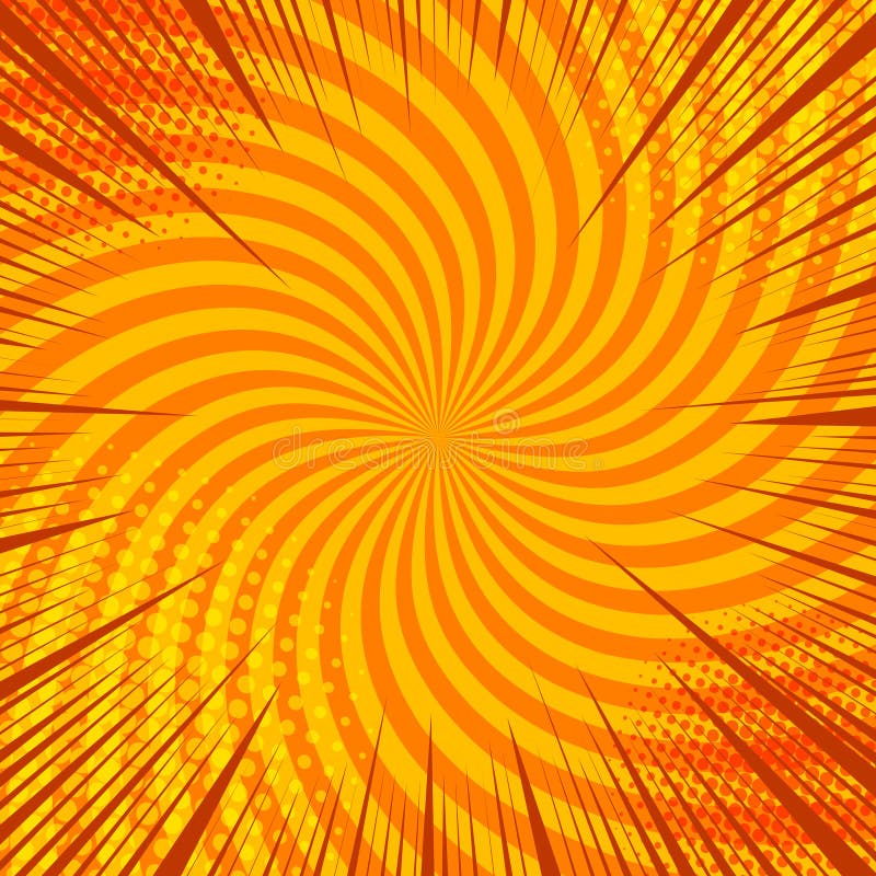 Abstract Orange Explosive Background Stock Vector - Illustration of ...