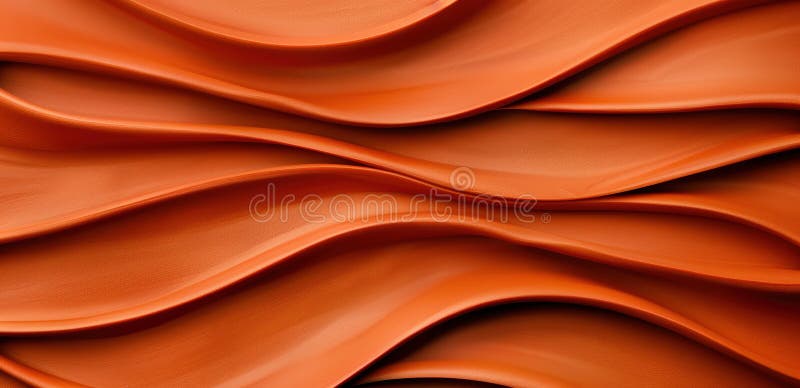 Abstract Orange Fabric Waves Stock Illustration - Illustration of ...