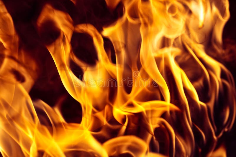 Abstract Orange Fiery Wave Background. Stock Image - Image of bright ...