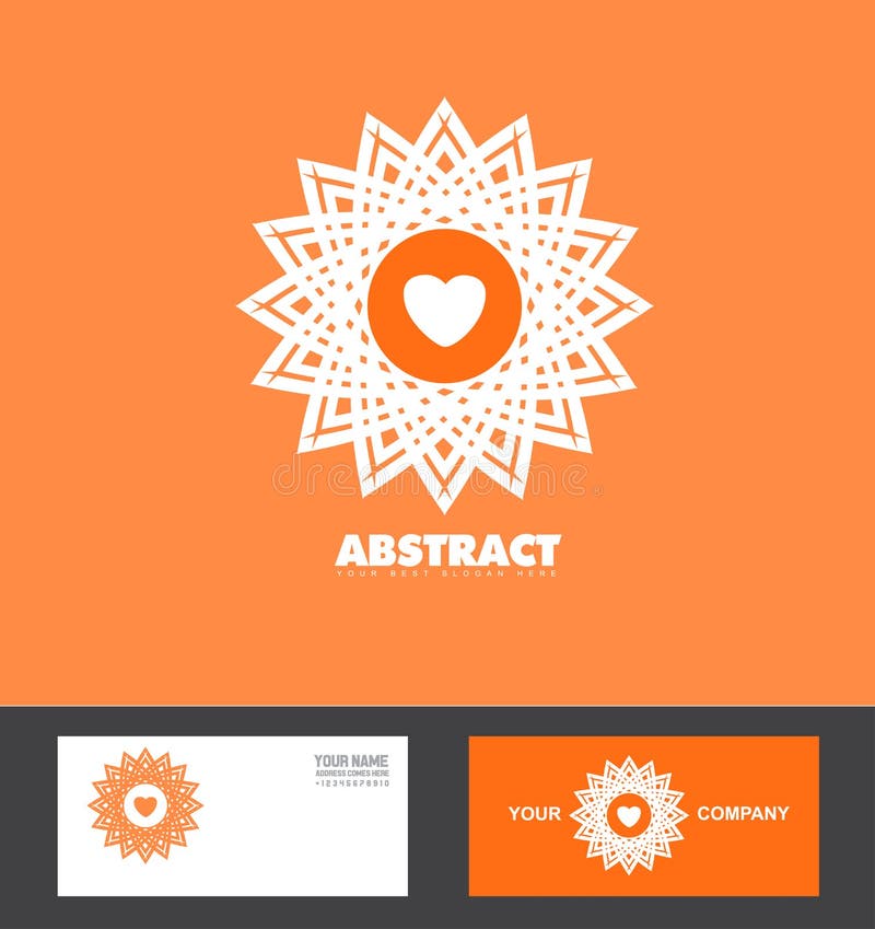Abstract Orange Flower Logo Icon Stock Vector - Illustration of brand ...