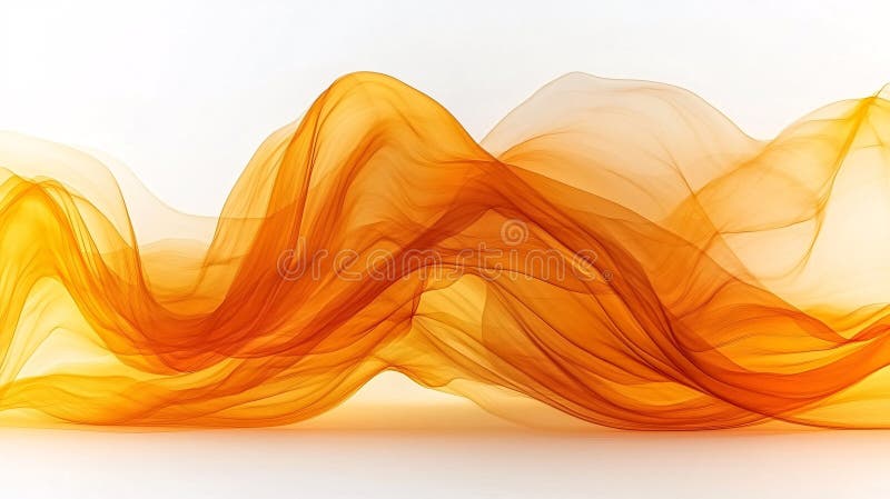 Abstract Orange Flowing Fabric Background Texture Design Element ...