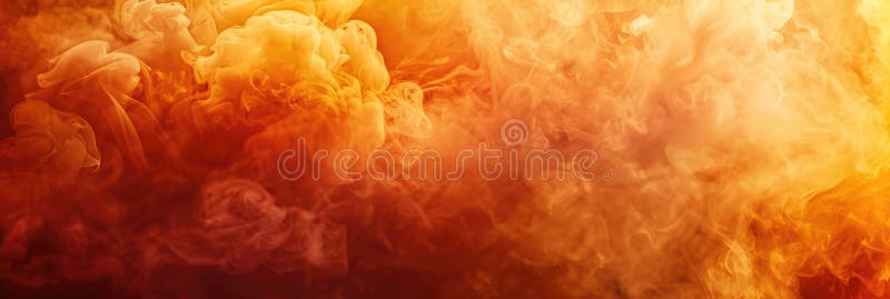 Abstract Orange Fog Smoke Cloud Background Stock Illustration ...