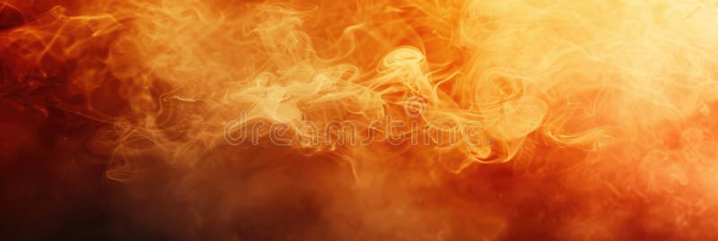 Abstract Orange Fog Smoke Cloud Background Stock Illustration ...