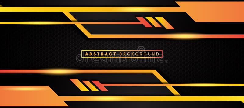 Abstract Orange Gradient Geometric Background Vector Illustration Stock ...