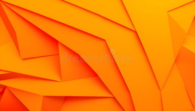 Abstract Orange Geometric Layers Graphic Design Background Stock ...