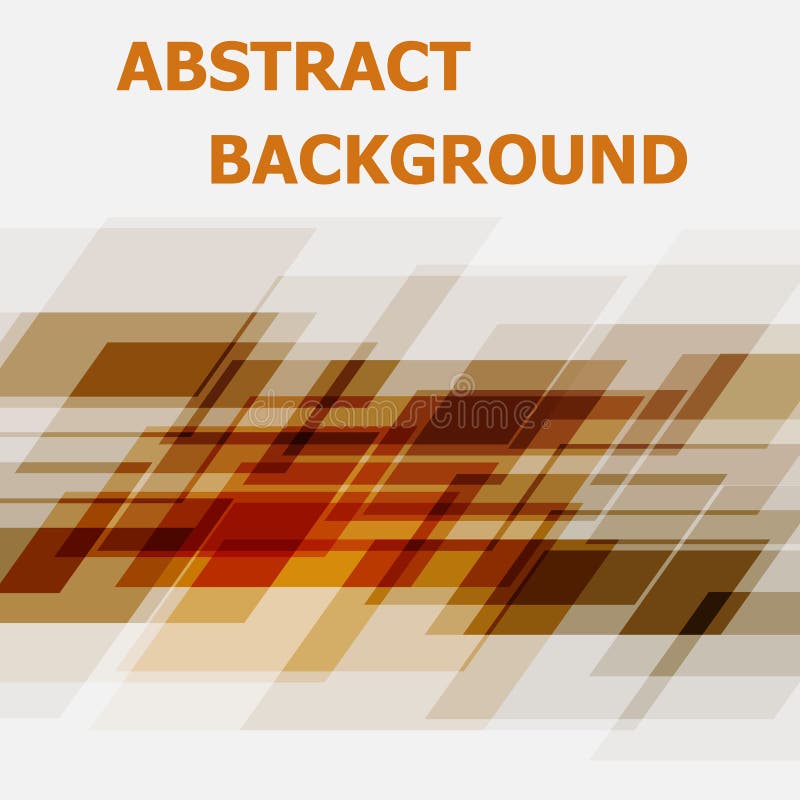 Abstract Orange Geometric Overlapping Design Background Stock Vector ...