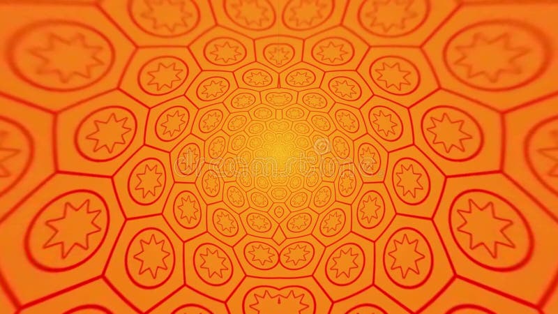 Abstract Orange Geometric Pattern with Stars Stock Video - Video of ...