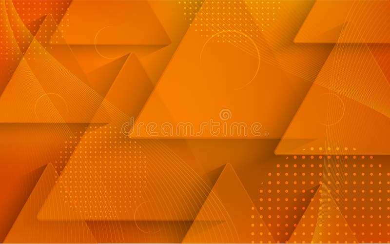 Abstract Orange Geometry Modern Background Design Stock Vector ...
