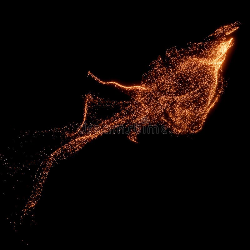 Abstract Orange Glitter Particles and Sparkle Background Use for ...