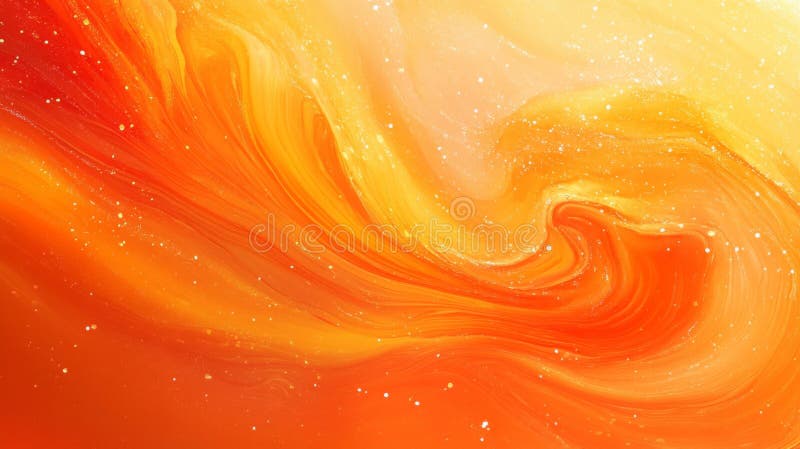 Abstract Orange and Gold Glitter Swirl Background Stock Illustration ...