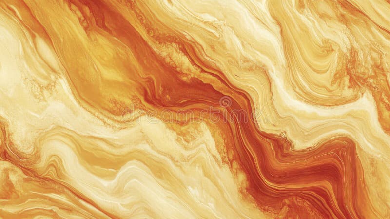 Abstract Orange and Gold Swirls Texture Background Stock Illustration ...