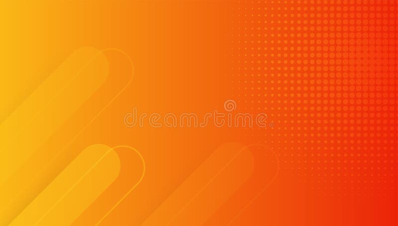 Abstract Orange Gradient Background, with Halftone Pattern, Vector ...