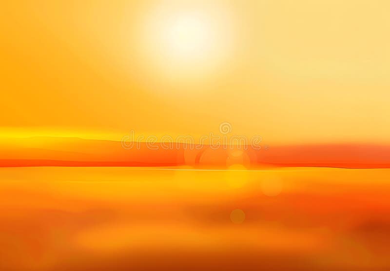 Abstract Sunset Gradient Background with Blurred Horizon Stock ...
