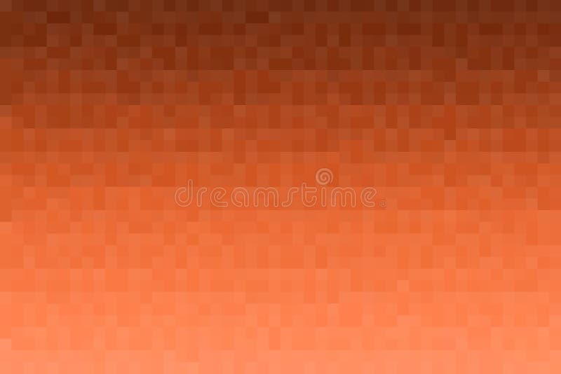 Abstract Orange Gradient Background. Texture with Pixel Square Blocks ...