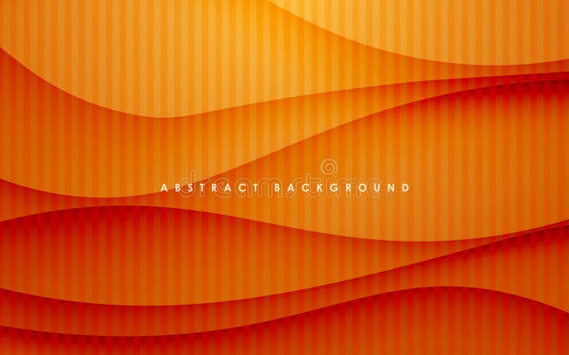 Abstract Orange Gradient Dynamic Wavy Shadow Texture Line Background ...