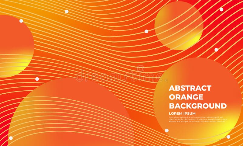 Abstract Orange Gradient Geometric Background Design Stock Vector ...