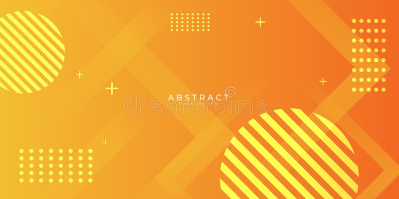 Abstract Orange Gradient Geometric Shape Background with Dynamic ...
