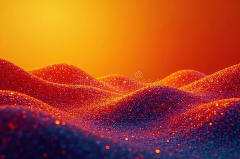 Abstract Orange Gradient, Grainy Texture Wave , Energy, Warm Stock ...